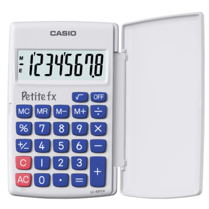 Casio zakrekenmachine Petite FX, wit | Rekenmachine-shop